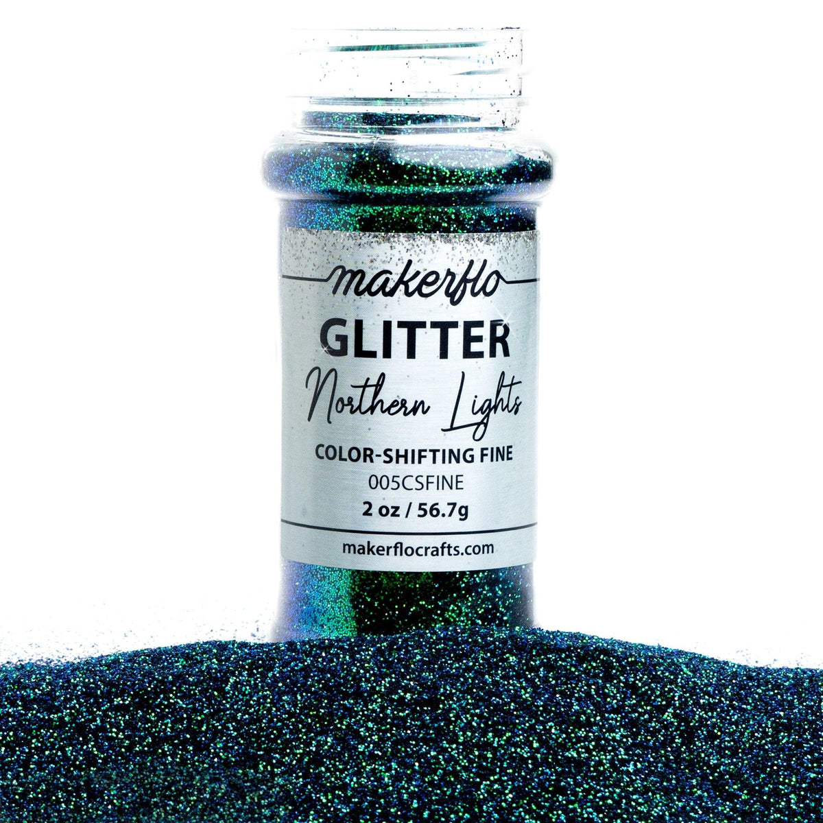 MakerFlo Crafts Northern Lights - Fine Glitter 2oz — White Rose Hobbies