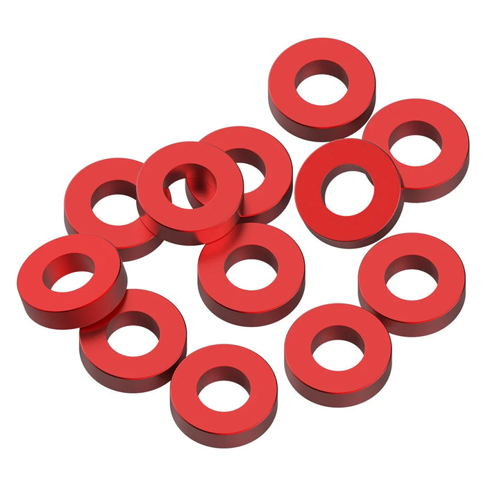1UP Racing 80335 Red Precision Aluminum Shims 3x6x1.5mm 12 Pack — White ...