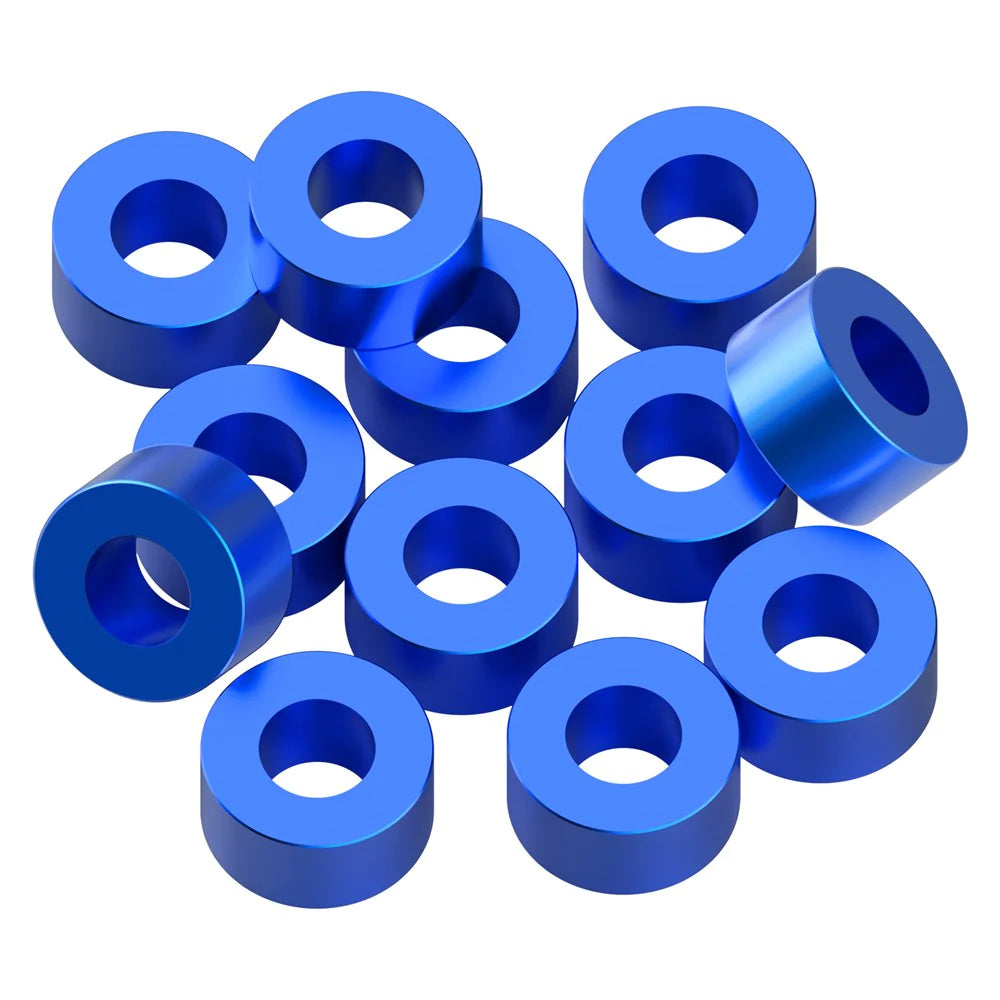 1UP Racing 80398 Dark Blue Precision Aluminum Shims 3x6x3mm 12 Pack ...
