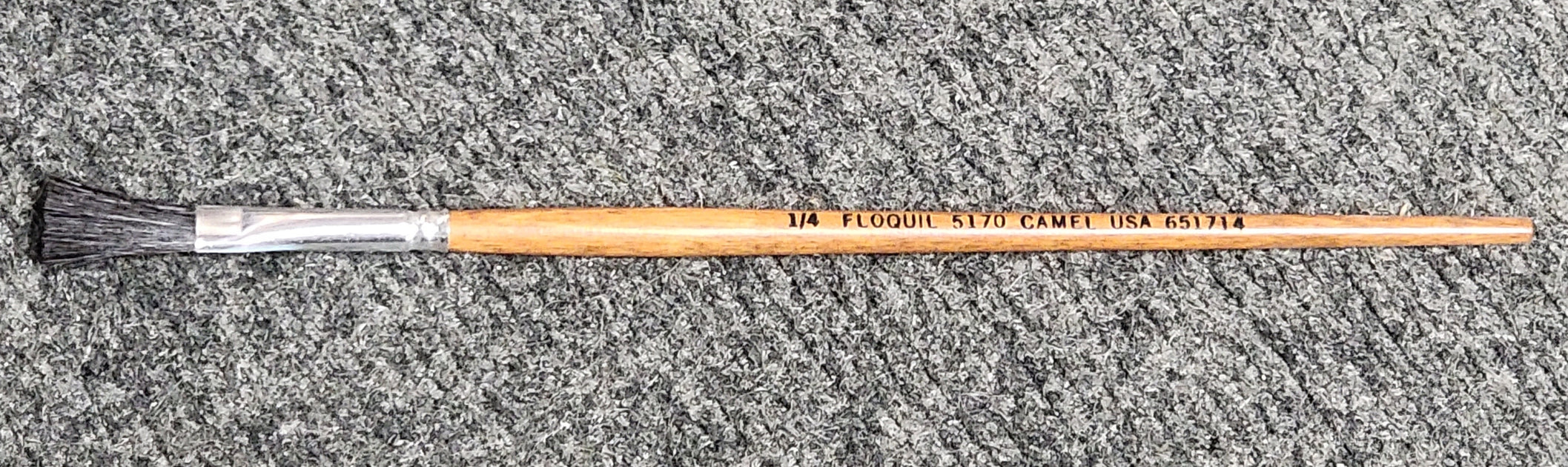 Floquil Poly S 651714 5170 1/4" Camel Hair Flat Lacquer Paint Brush ...