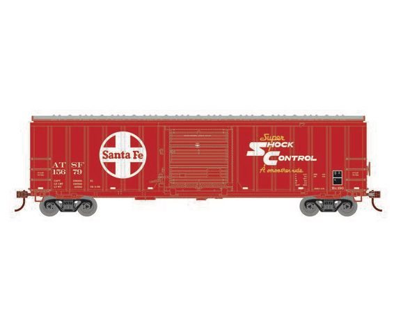 Athearn RTR 1175 HO Scale 50' ACF Outside Post Boxcar Santa Fe ATSF 15 ...