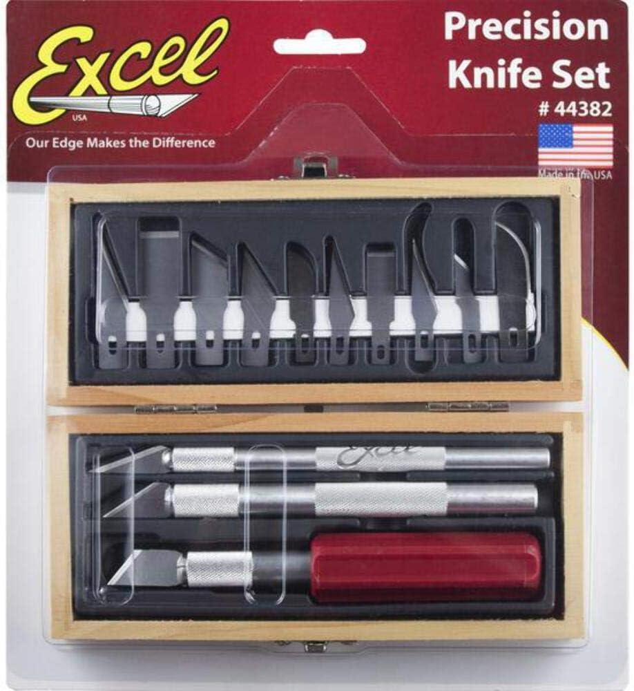 Excel 44382 Hobby Knife Set-Carded — White Rose Hobbies