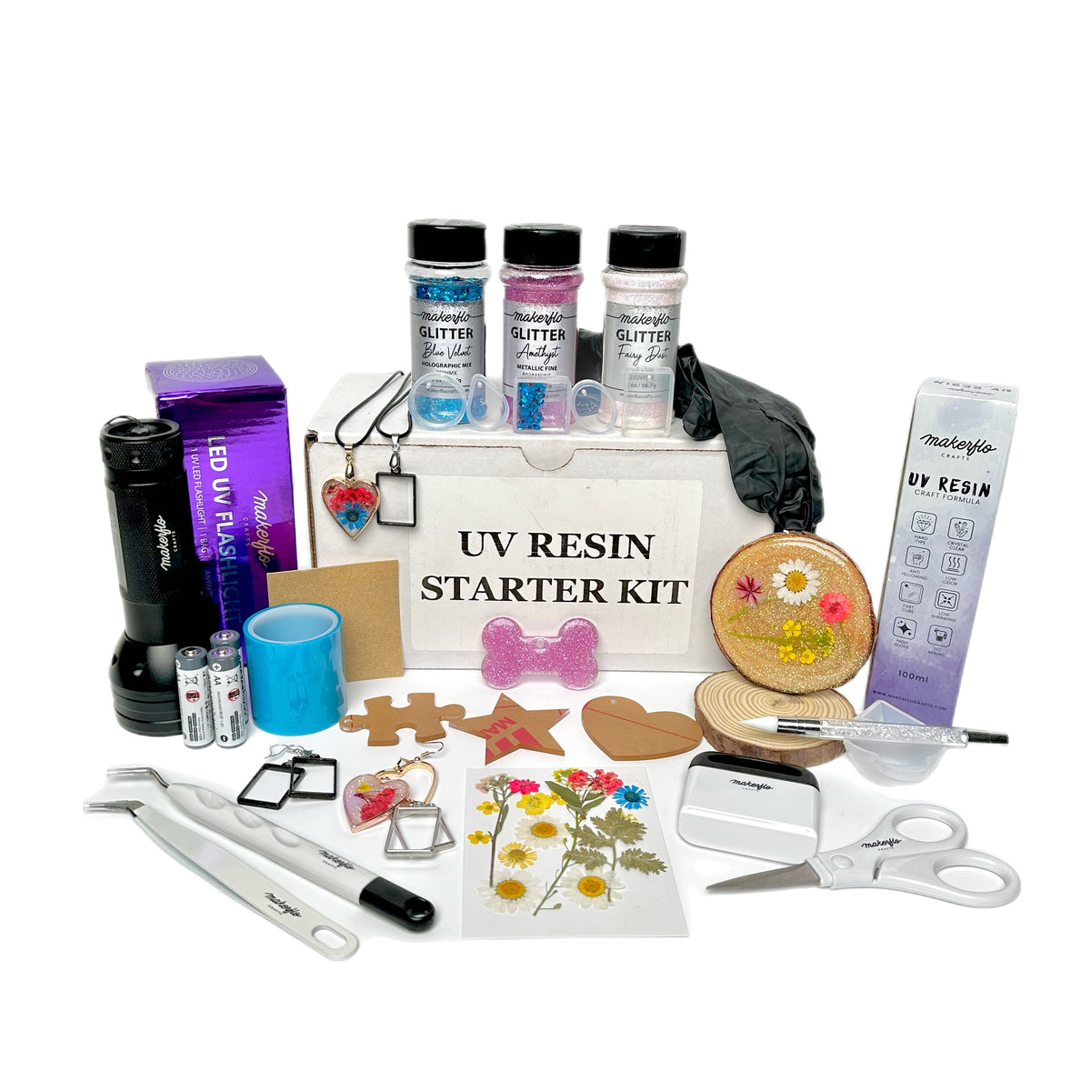 MakerFlo Crafts UV Resin Starter Kit — White Rose Hobbies