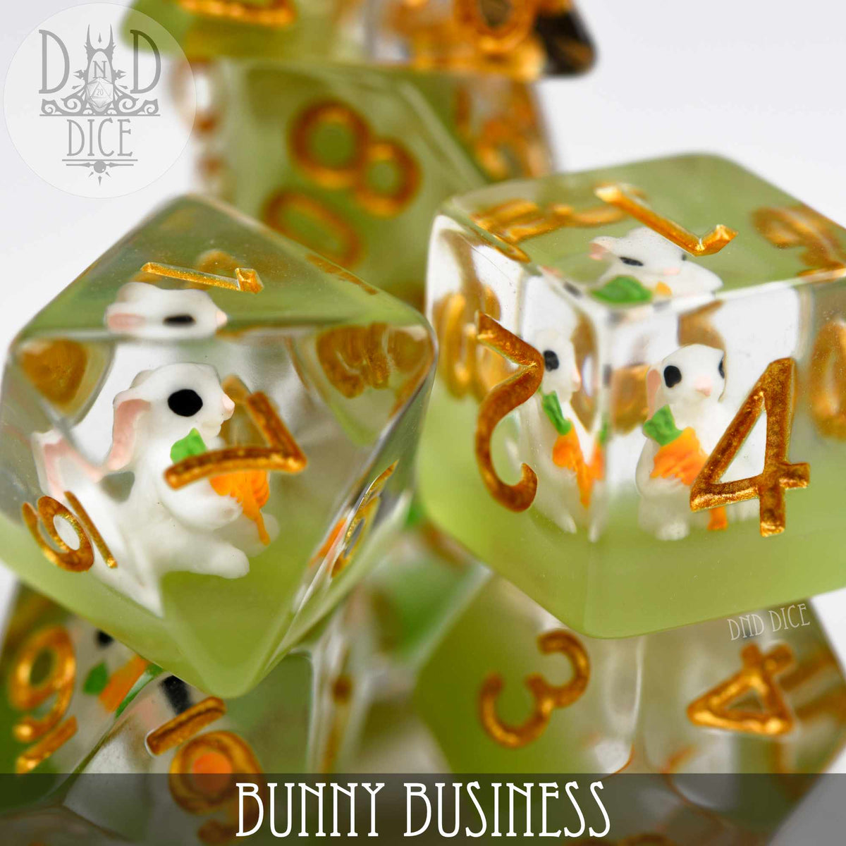 DND DICE Bunny Business Dice Set — White Rose Hobbies