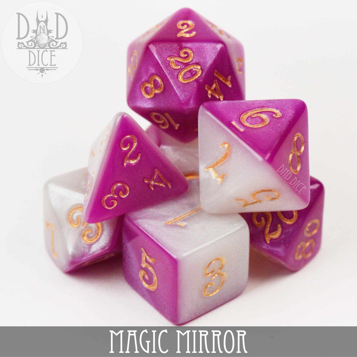 DND DICE Magic Mirror Dice Set — White Rose Hobbies