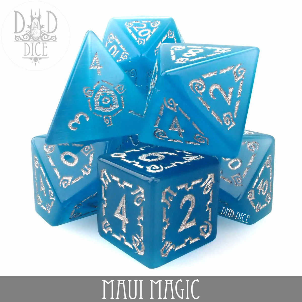 DND DICE Maui Magic Cat's Eye Dice Set (Gift Box) — White Rose Hobbies