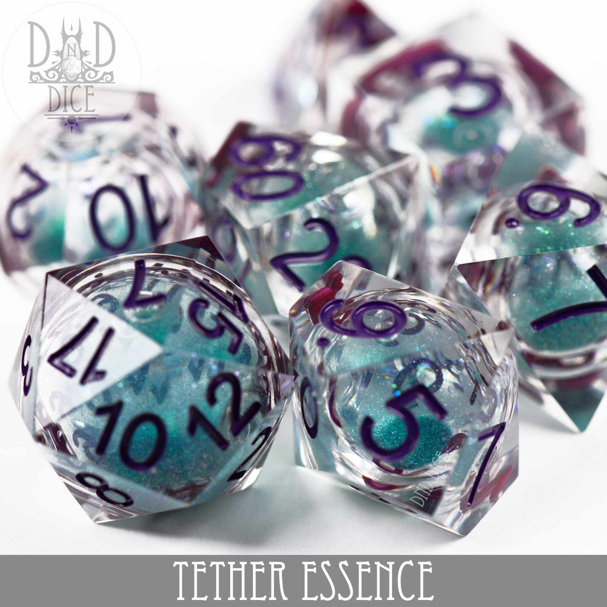 DND DICE Tether Essence Liquid Core Dice Set — White Rose Hobbies