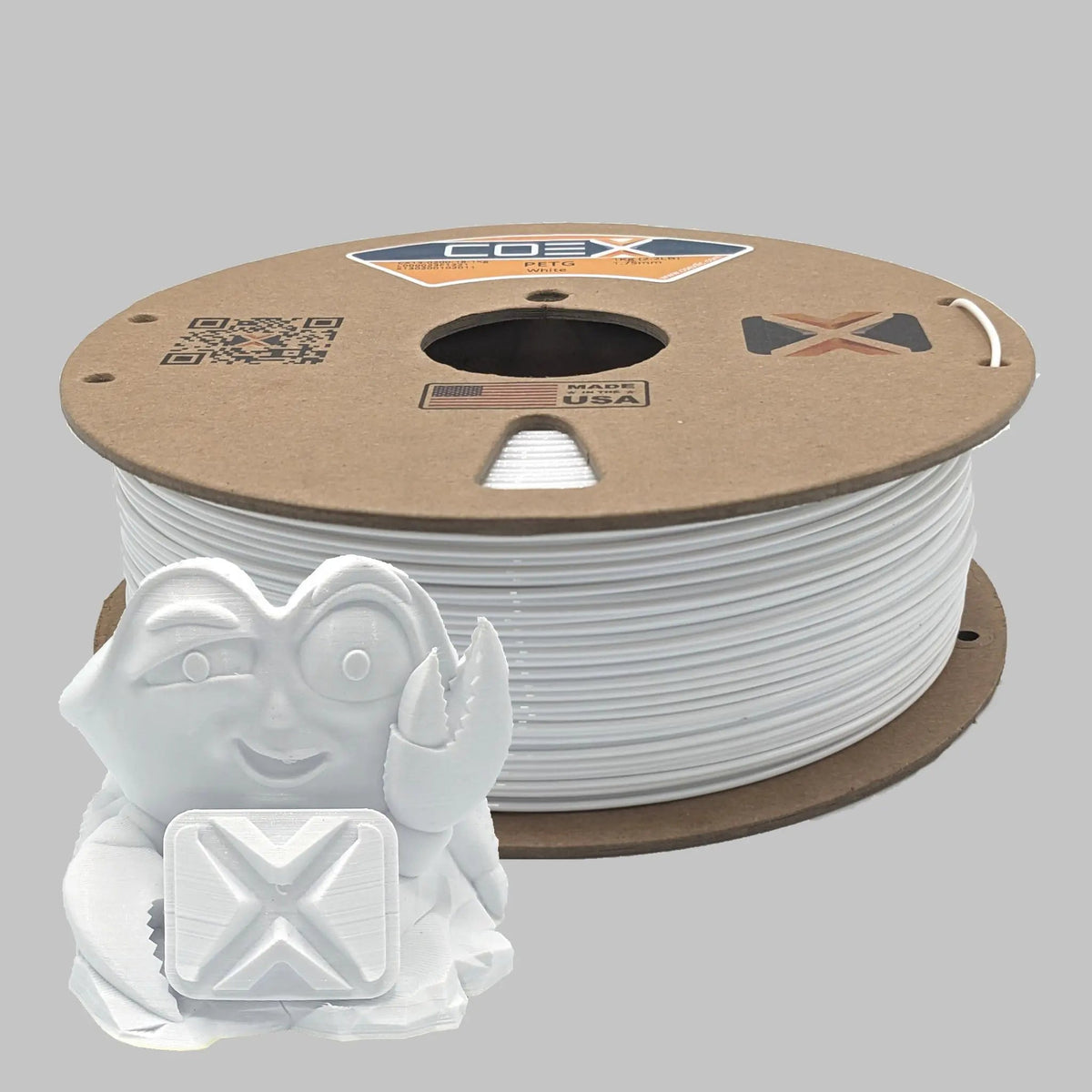 COEX 3D White PETG 3D Filament — White Rose Hobbies