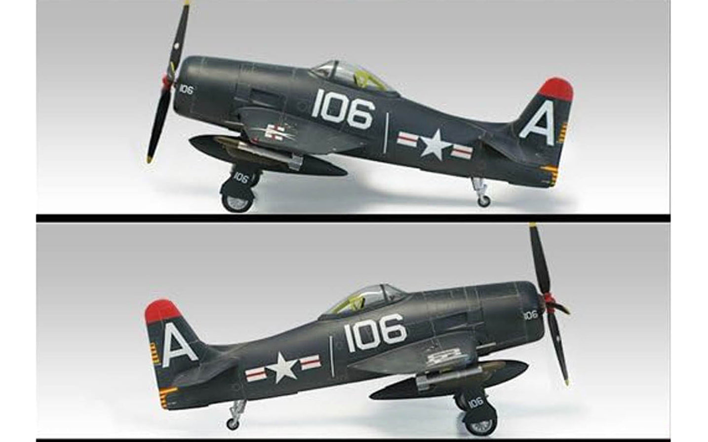 ACADEMY 12313 1/48 F8F-1/2 USS Tarawa Model Aircraft Kit — White Rose ...