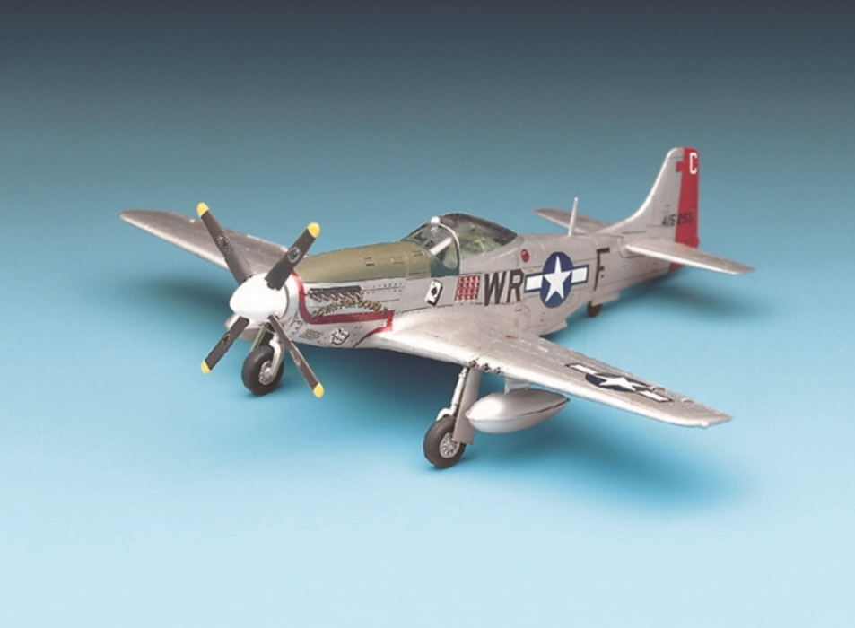 ACADEMY 12485 1/72 P-51D Mustang Fighter Plane Model Kit — White Rose ...
