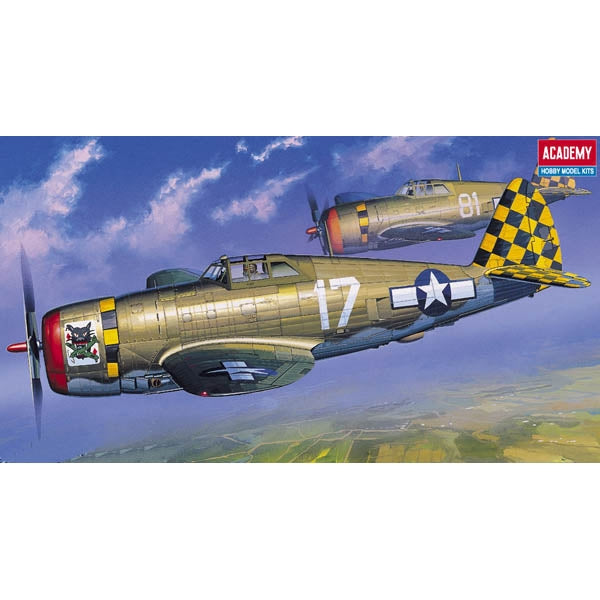ACADEMY 12492 1/72 P-47D Thunderbolt Razorback Fighter Plane Model Kit ...