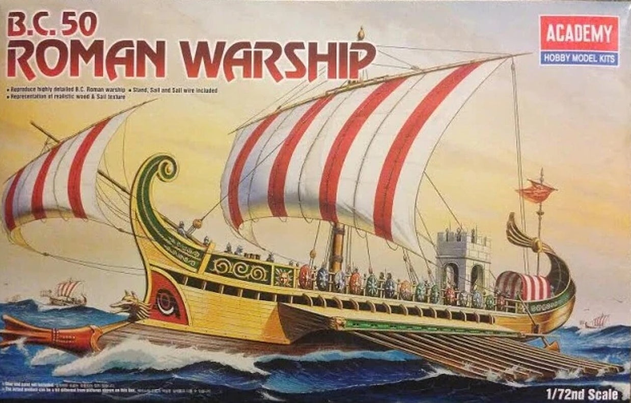 ACADEMY 14207 1/72 B.C. 50 Roman Warship Model Kit — White Rose Hobbies