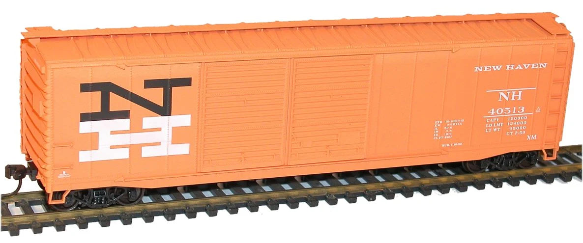 Accurail 52161 HO Scale 50' AAR Double Door Boxcar Kit New Haven NH 40 ...