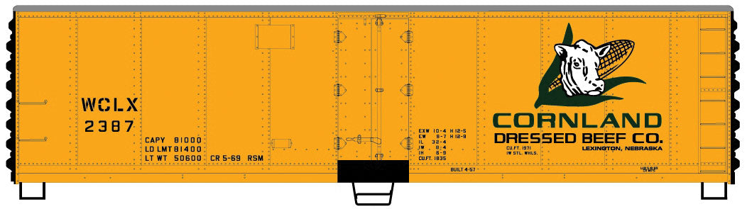 Accurail 80932 HO Scale 40' Steel Reefer Kit Wilson Car Lines WCLX 238 ...