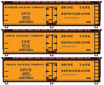 Accurail 8194 HO Scale 40' Wood Reefer Kit Private Owner Packing Compa ...