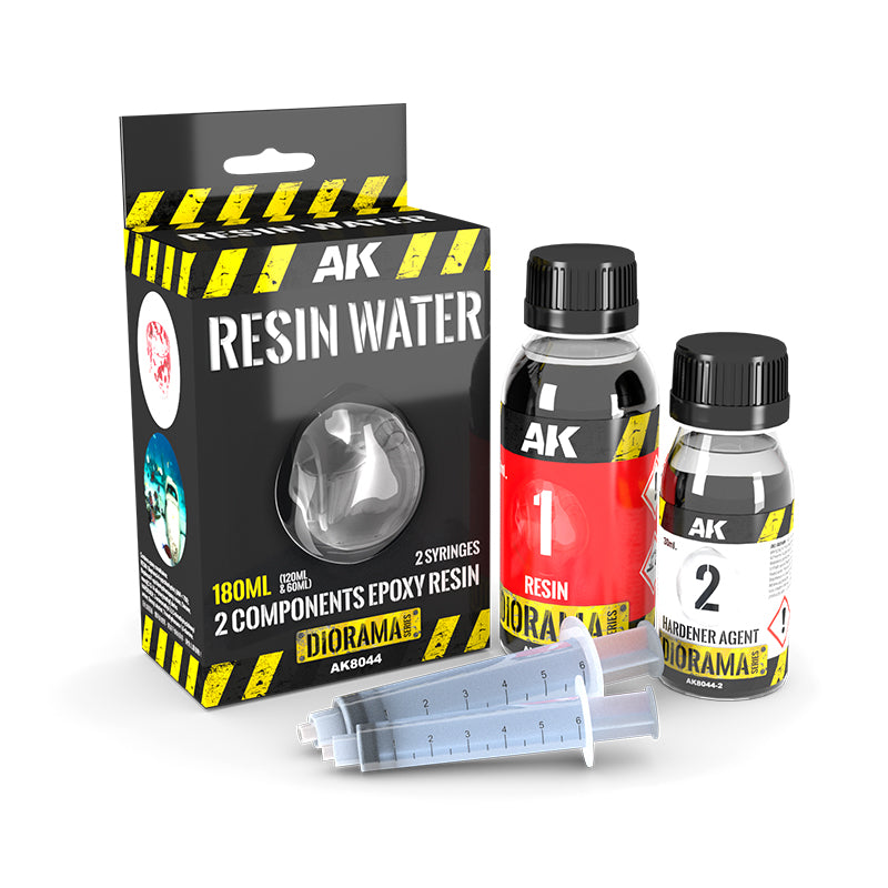 AK Interactive 8044 Diorama Series: Resin Water Effect 2-Components Ep ...