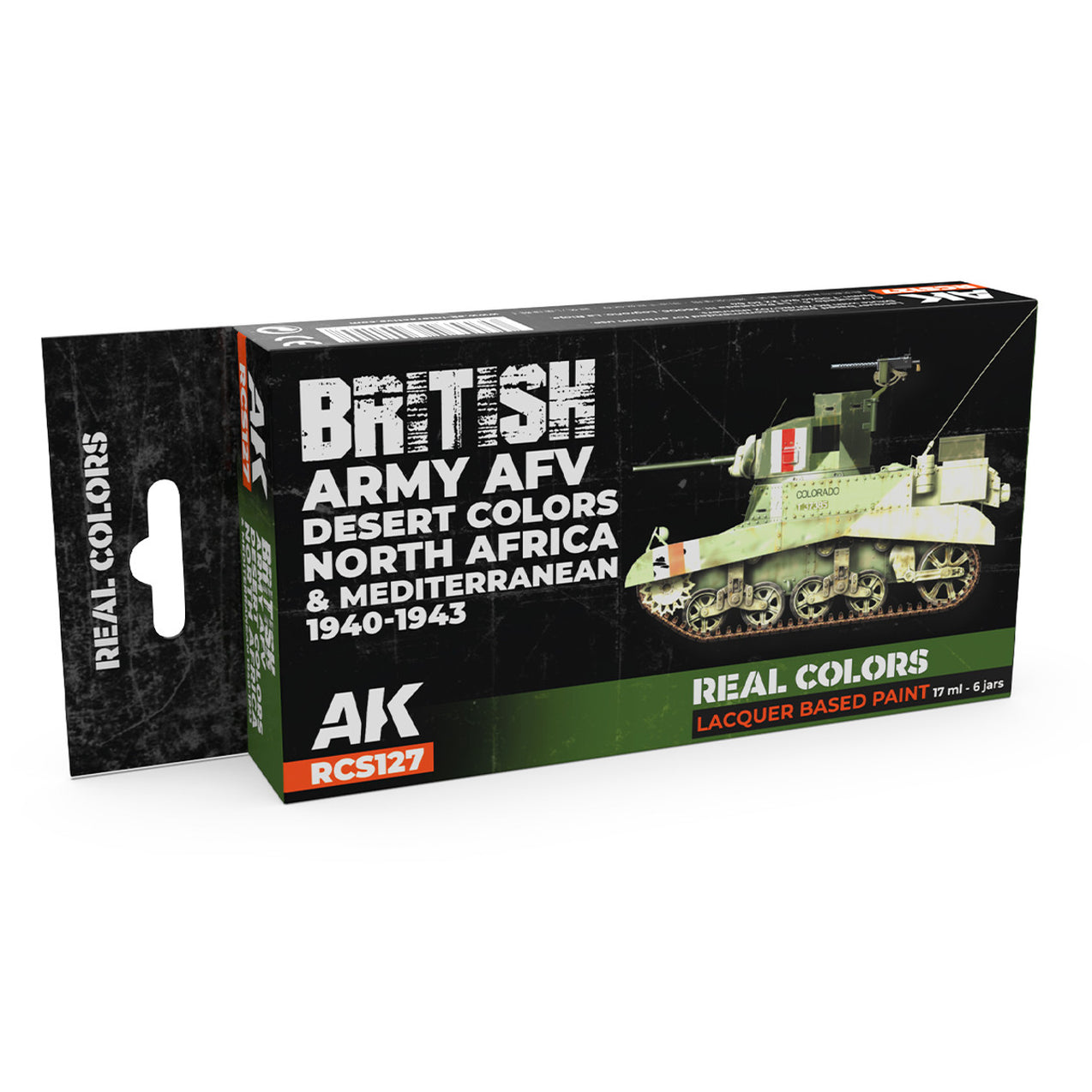 AK Interactive RCS127 Real Colors Set: British Army AFV Desert N.Afric ...