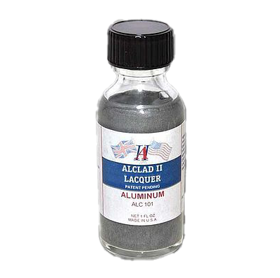 Alclad II 101 Aluminum Lacquer for Plastic 1oz. Bottle — White Rose Hobbies