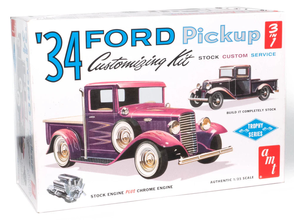 amt 1120 1/25 1934 Ford Pickup Skill Level 2 Model Kit — White Rose Hobbies