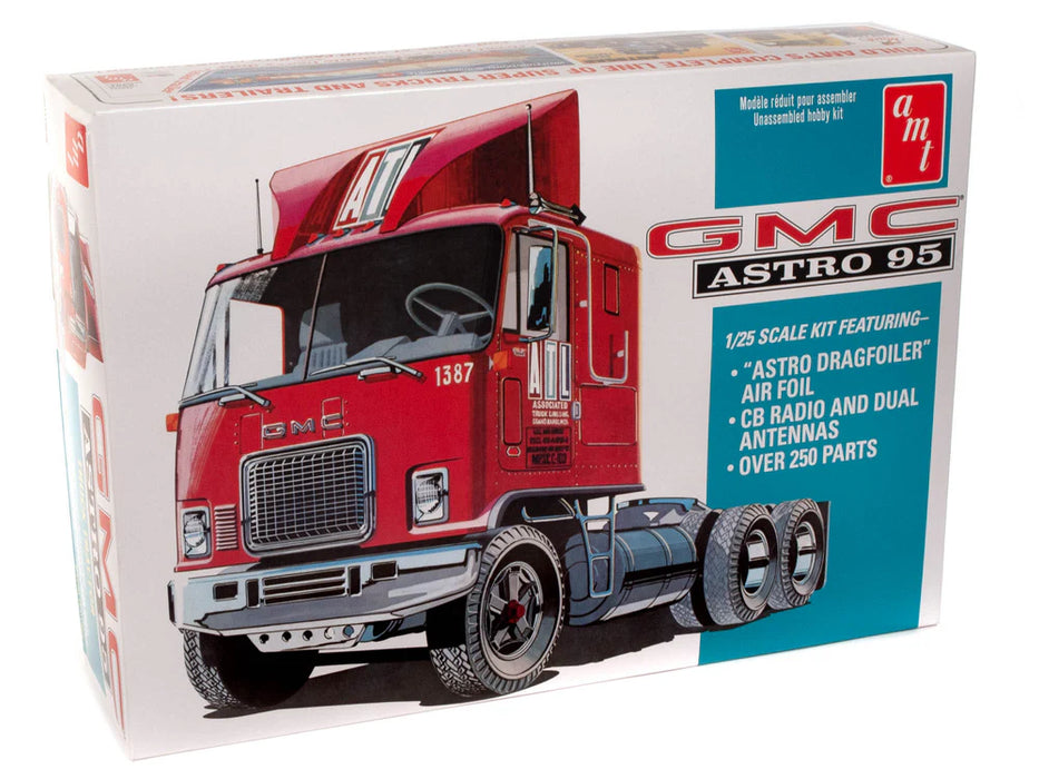 amt 1140 1/25 GMC Astro 95 Semi Tractor Cab Skill Level 3 Model Kit ...