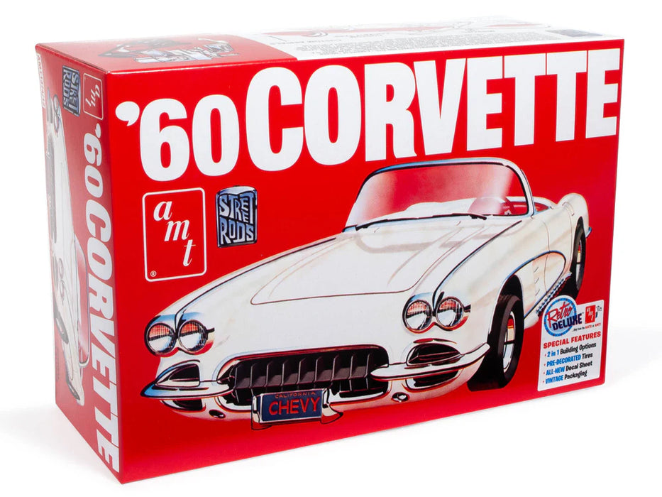 amt 1374 1/25 1960 Chevrolet Corvette Skill Level 2 Model Kit — White ...