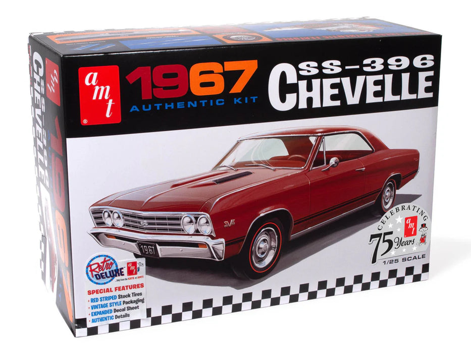 amt 1388 1/25 1967 Chevrolet Chevelle SS396 Skill Level 2 Model Kit ...