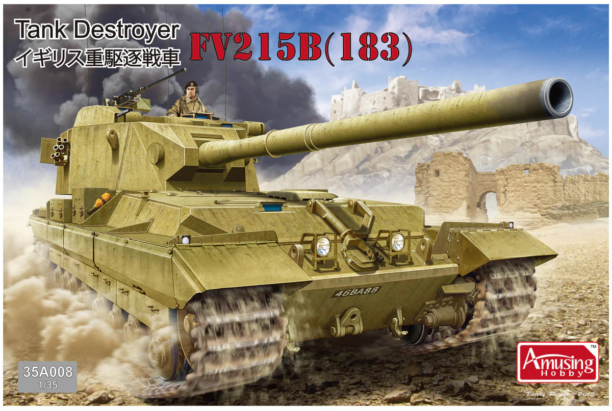 Amusing Hobby 35A008 1/35 FV215B 183 Tank Destroyer Model Kit — White ...