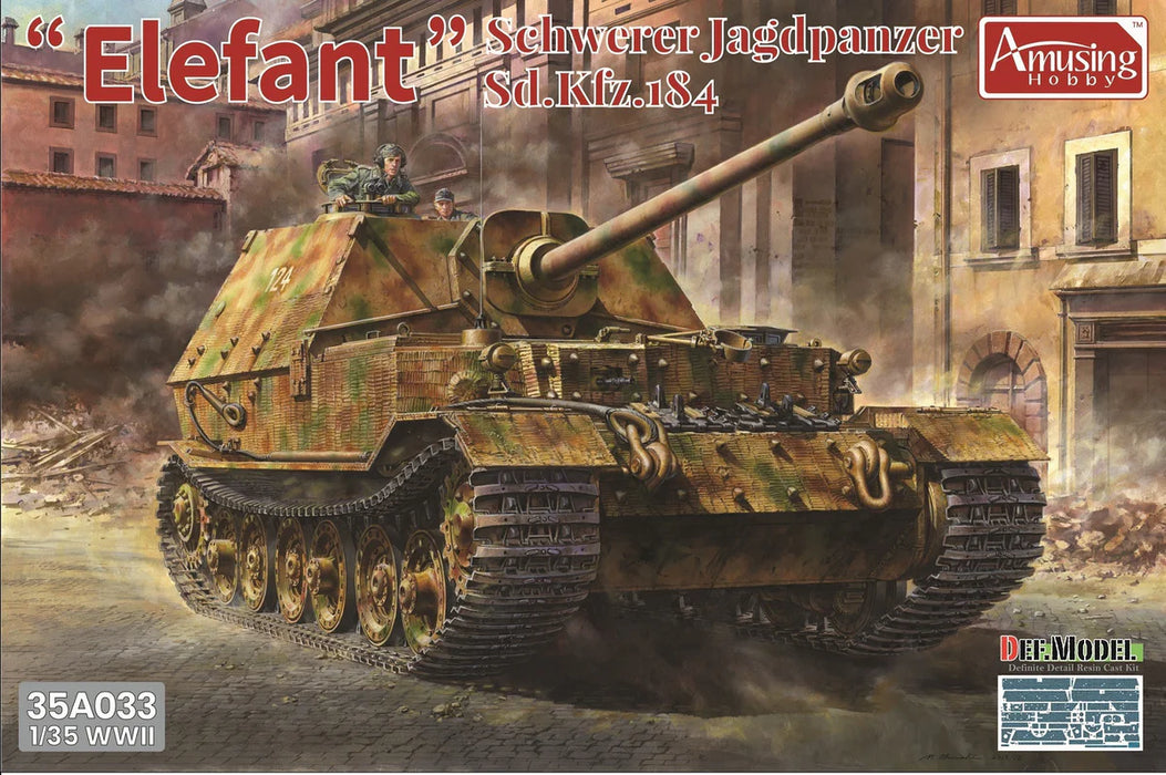 Amusing Hobby 35A033 1/35 Sd.Kfz.184 Elefant with Interior Model Kit ...
