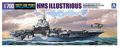 Aoshima 51047 1/700 HMS Illustrious Aircraft Carrier Waterline Model K ...