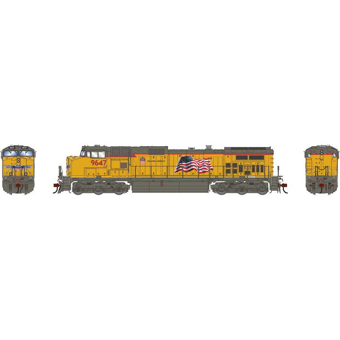 Athearn Genesis G1215 HO Scale Dash 9-44CW Union Pacific UP 9647 DCC/S — White Rose Hobbies