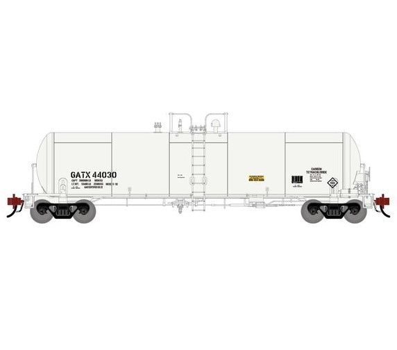 Athearn Genesis G1305 HO Scale GATC 20k Tank Car GATX (White) 44030 ...