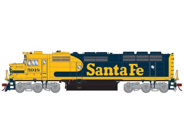 Athearn Genesis G18368 HO Scale EMD F45 Santa Fe ATSF 5918 DCC & Sound ...
