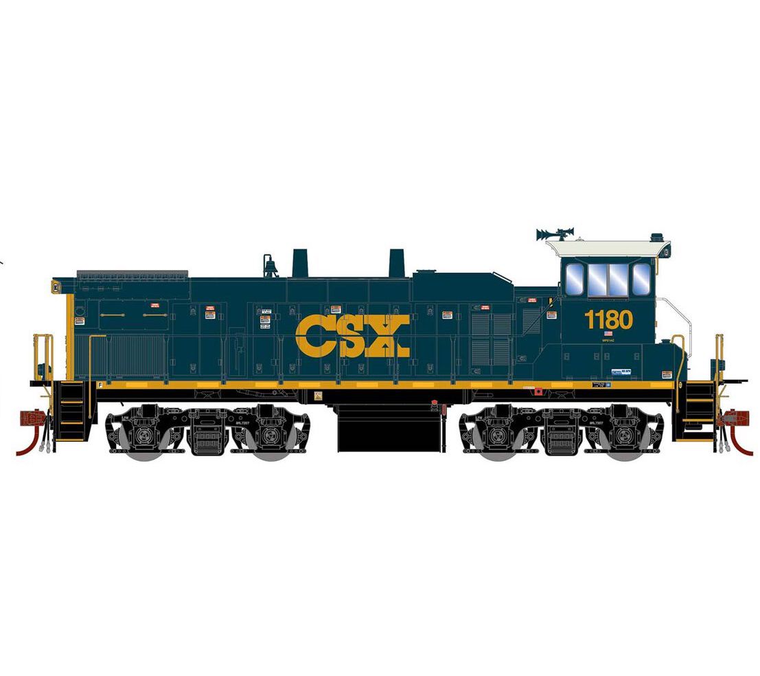 Athearn Genesis G74532 HO Scale EMD MP15AC CSX 1180 — White Rose Hobbies