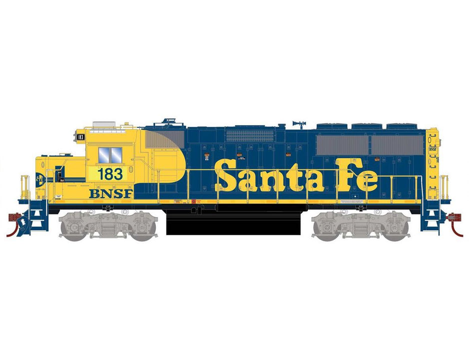 Athearn RTR 1125 HO Scale GP60 Diesel BNSF 183 DCC/Sound Primed for Gr — White Rose Hobbies