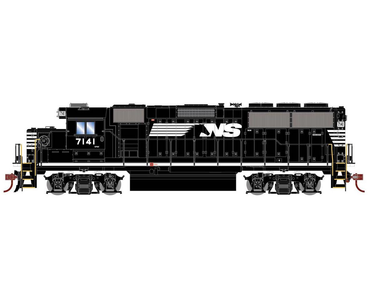 Athearn RTR 1203 HO Scale GP60 Diesel Norfolk Southern NS 7141 DC — White Rose Hobbies