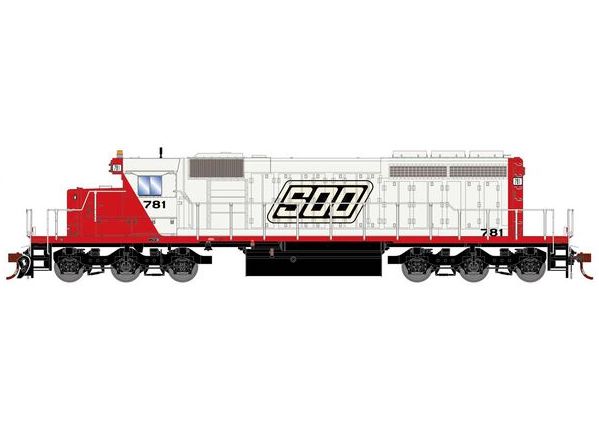 Athearn RTR 1256 HO Scale EMD SD40-2 SOO Line 781 DCC/Sound — White ...