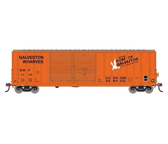 Athearn RTR 1746 HO Scale 50' FMC 5347 DBL Door Boxcar Galveston Wharv — White Rose Hobbies
