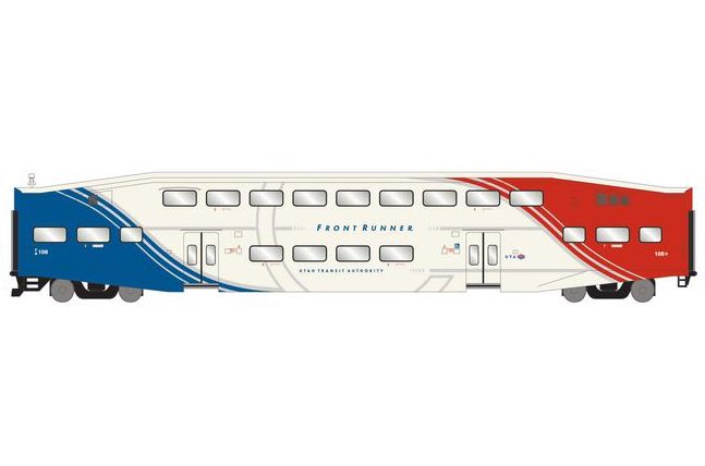 Athearn RTR 28587 N Scale Bombardier Control Cars Utah FrontRunner UTA ...
