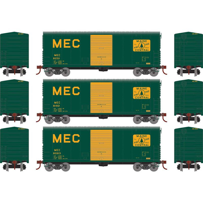 Athearn RTR 67974 HO Scale 40' Modernized Boxcar Maine Central MEC 3 P ...