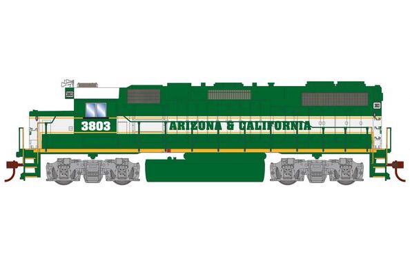 Athearn RTR 72211 HO Scale EMD GP38-2 Arizona & California AZRC 3803 S — White Rose Hobbies