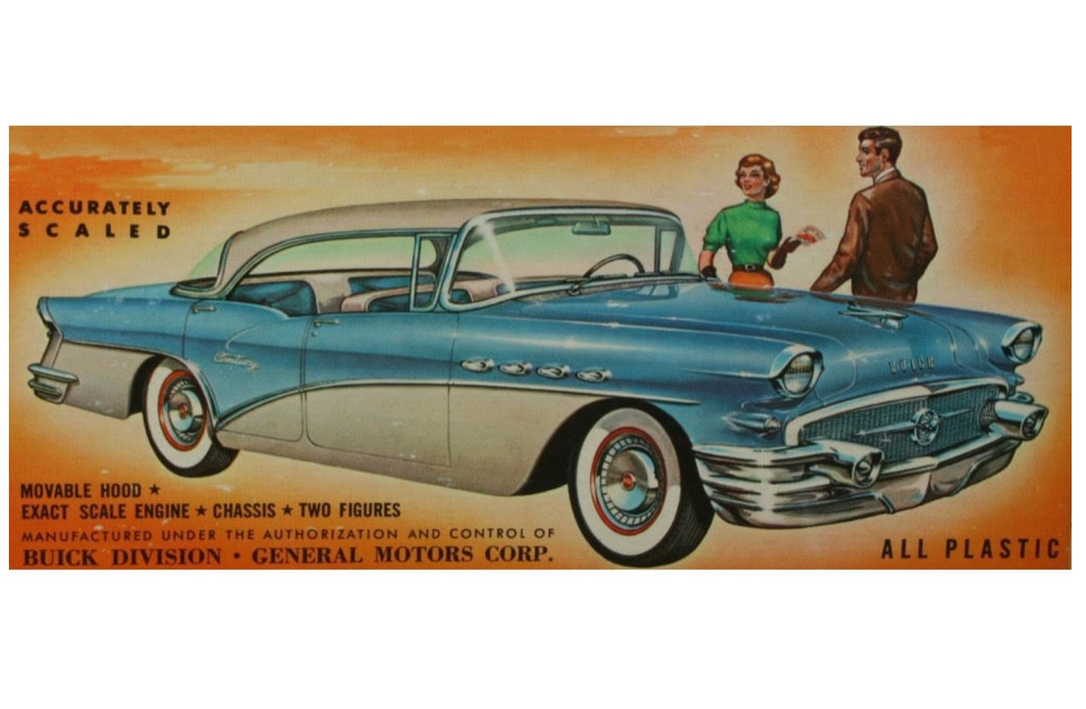 Atlantis Models 1230 1/32 1956 Buick Riviera with Glass Model Car Kit ...