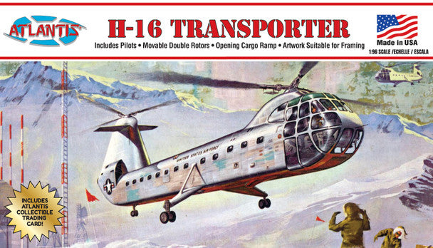 Atlantis Models H223 1/96 H-16 Piasecki Helicopter Model Aircraft Kit ...