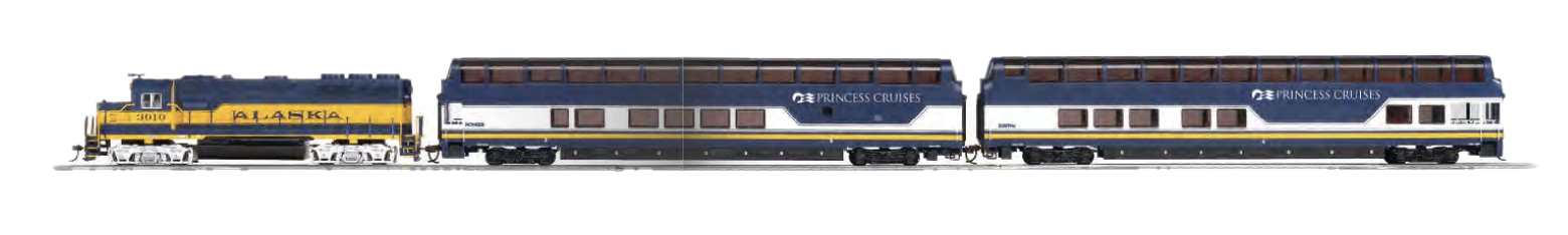 Bachmann 00784 HO Scale Denali Express (Princess Cruises) Alaska Railr ...