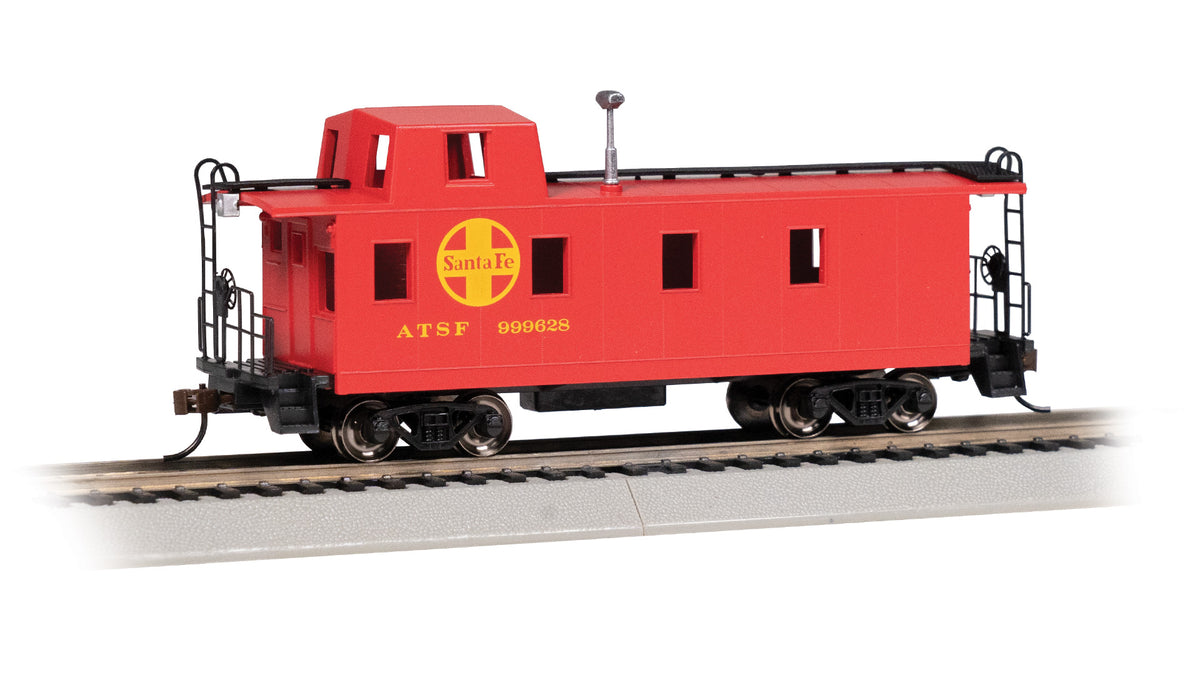 Bachmann 14008 HO Scale Offset Cupola Caboose Santa Fe ATSF — White ...