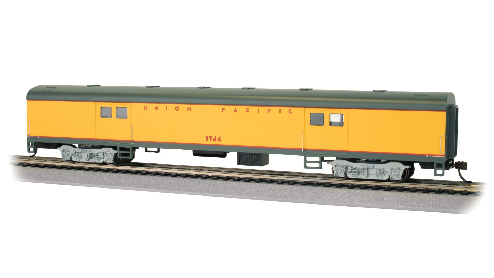 Bachmann 14411 HO Scale 72' Smooth-Side Baggage Car Union Pacific UP 5 ...