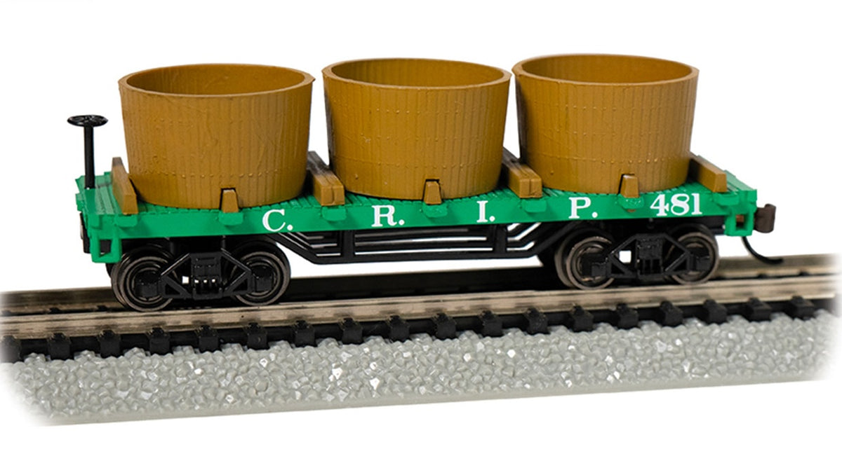 Bachmann 15556 N Scale Old-Time Water Tank Car Rock Island CRIP — White ...