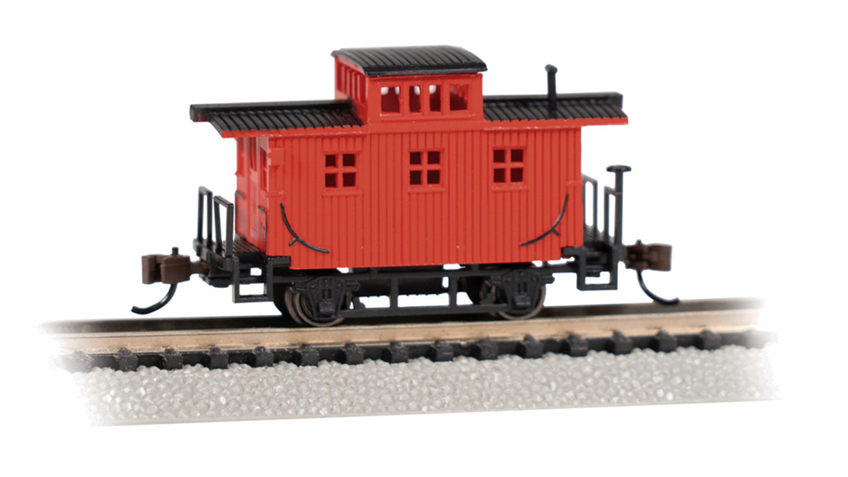 Bachmann 15758 N Scale Wood Old Time Caboose Painted Unlettered - Red ...