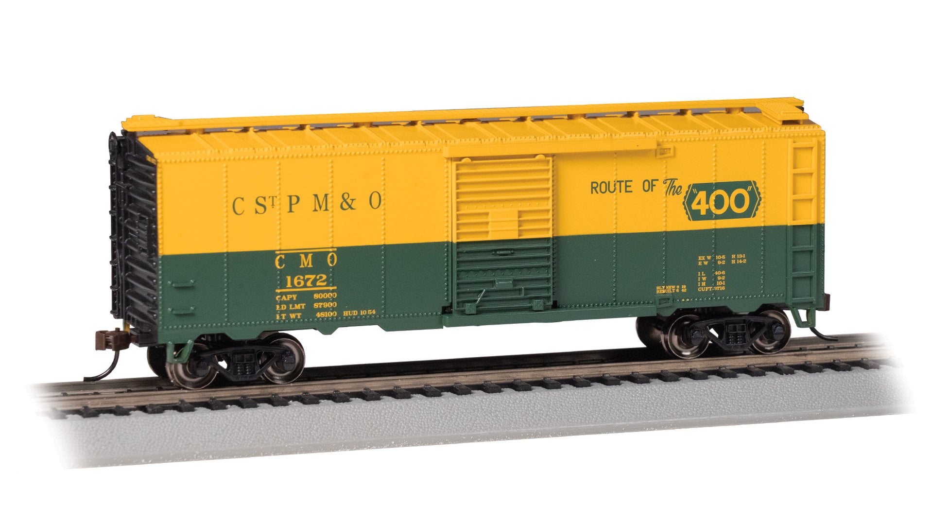 Bachmann 16023 HO Scale PS-1 40' Boxcar "Omaha Road" CSt.PM&O / CMO 16 ...
