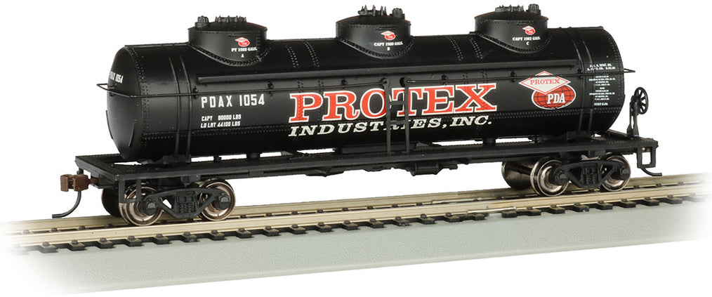 Bachmann 17105 HO Scale 3 Dome Tank Car Protex Industries — White Rose ...