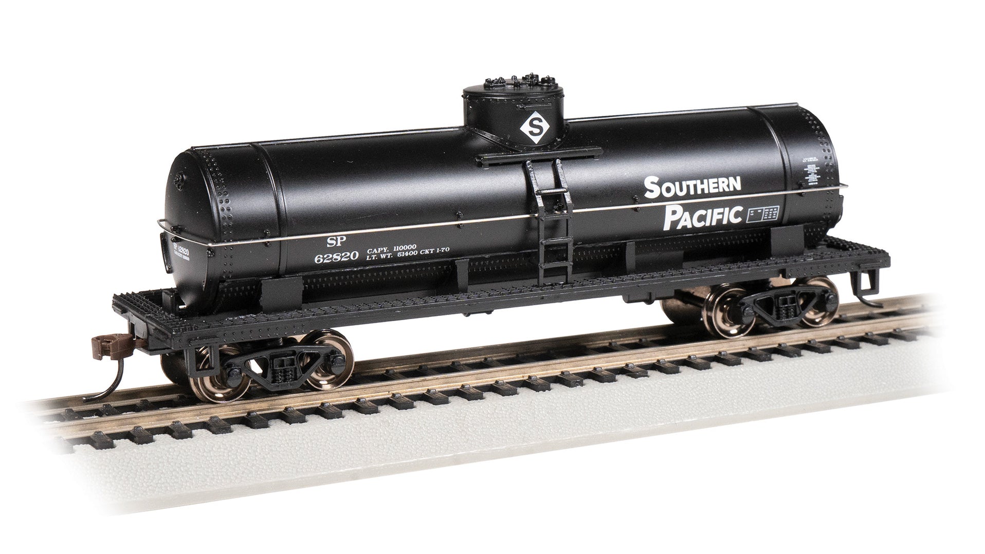 Bachmann 17818 HO Scale Single Dome Tank Car Southern Pacific SP 62820 ...